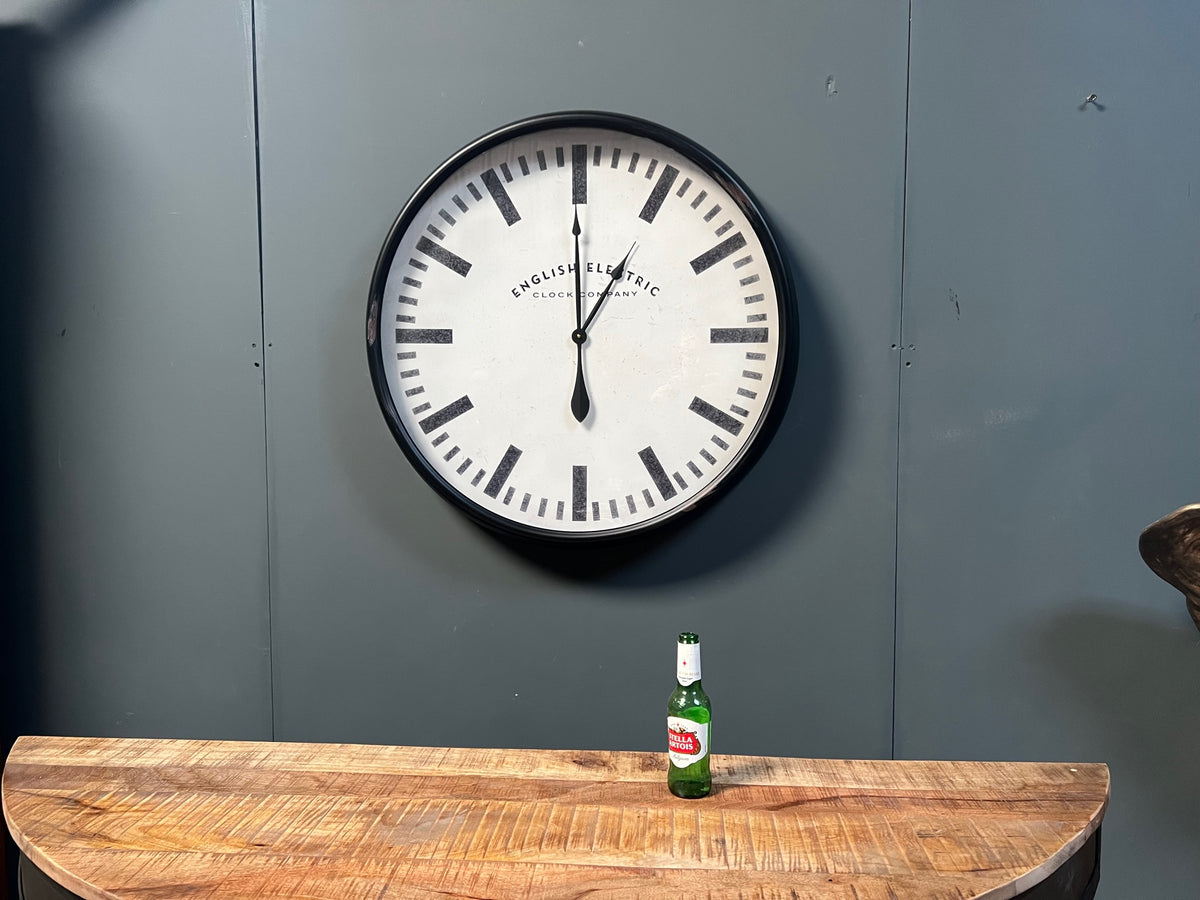 Vintage English Electric Clock Company Wall Clock – John Cowell Limited