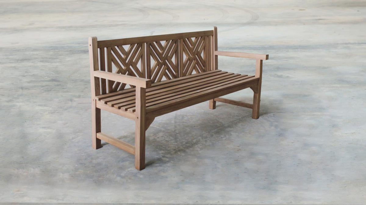 Oxford Teak Bench – John Cowell Limited
