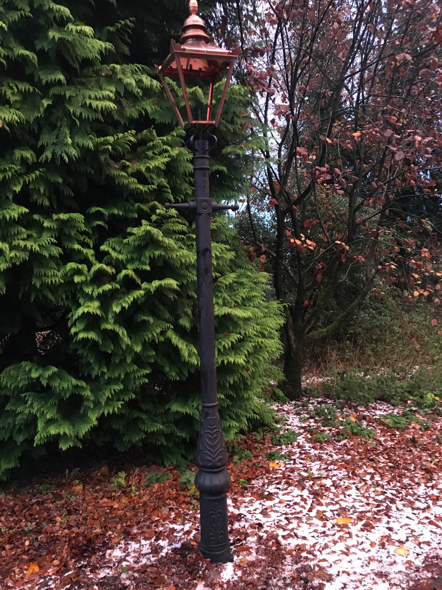 Cast Iron Lamp Post with Copper Top – John Cowell Limited